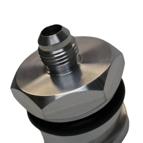 LS Valve Cover Oil Cap Adapter w/ -6 AN Fitting, Billet Aluminum, Hawks ...