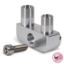 GM R4 A/C Compressor Adapter Fitting, 90 Degree, Billet Aluminum, Hawks ...