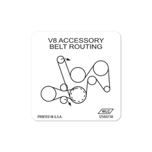 1999-2002 Camaro/Firebird Accessory Drive/Belt Routing Decals ...