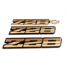 1982-1987 Camaro Z28 Emblem Set, Reproduction, Tri-Color Gold - Hawks ...