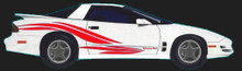 1993-2002 Firebird Decal & Side Feathers, 1999 Pace Car Style - Hawks ...