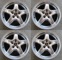 01-02 Trans Am WS6 17x9 Polished Wheels Set of 4 Front & Rear, USED ...