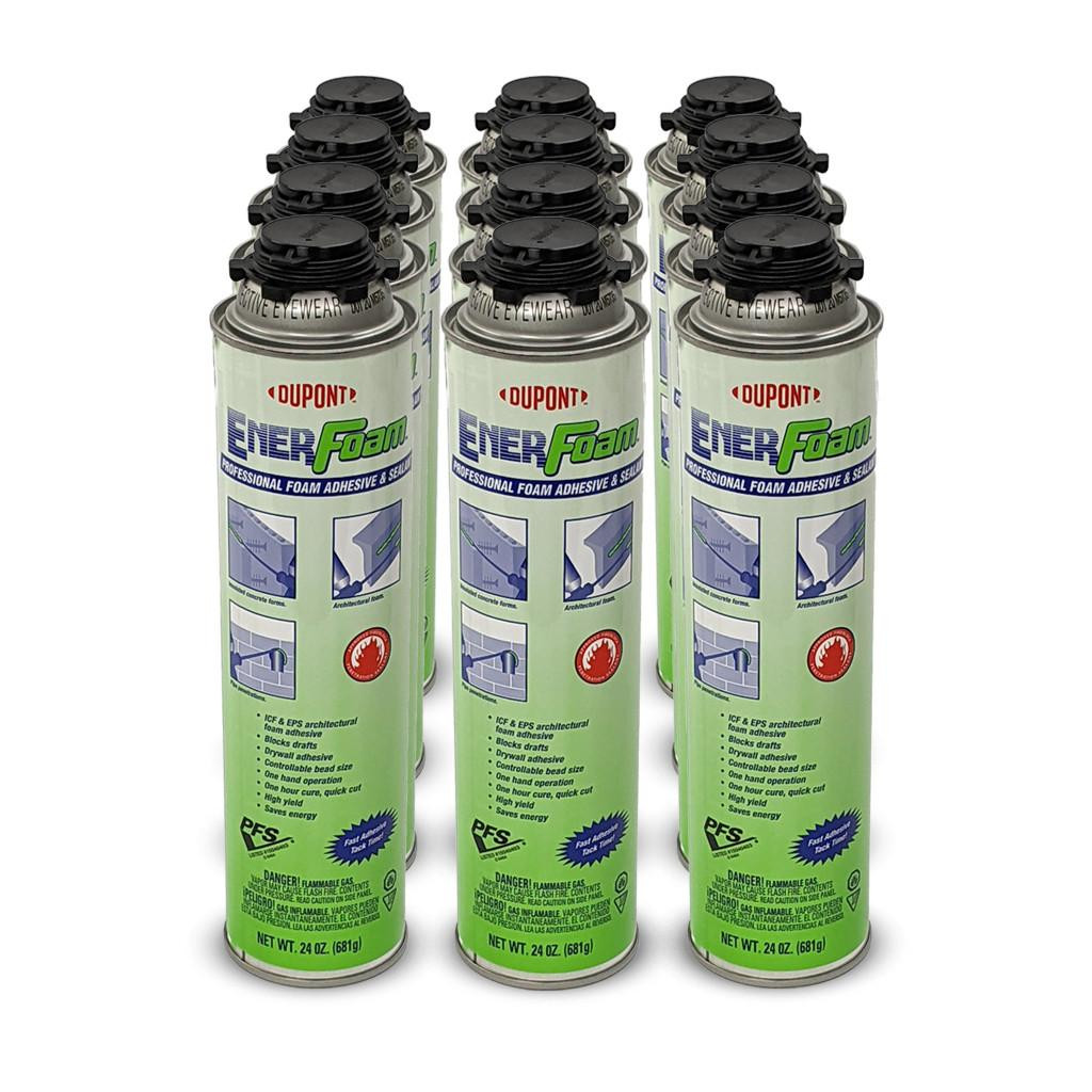 DuPont Enerfoam Gun Foam, 12, 24oz Cans per Case - Wind-lock