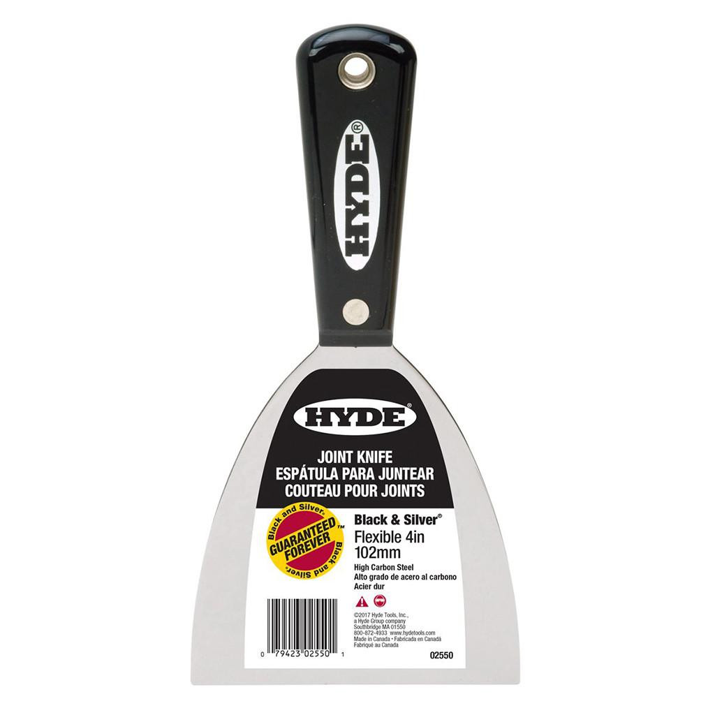 Hyde Black & Silver Flexible Joint Knife, 4in - Wind-lock