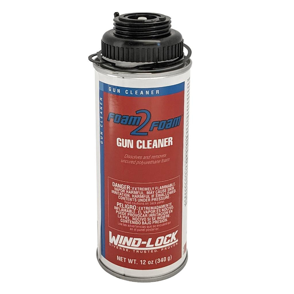 Wind-lock Foam2Foam Gun Cleaner, 12oz Can - Wind-lock
