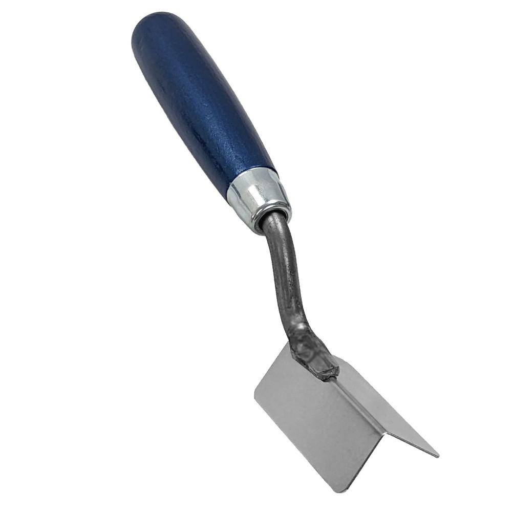 Wind-lock Stainless-Steel Outside Corner Trowel, 1in w/ Wood Handle ...