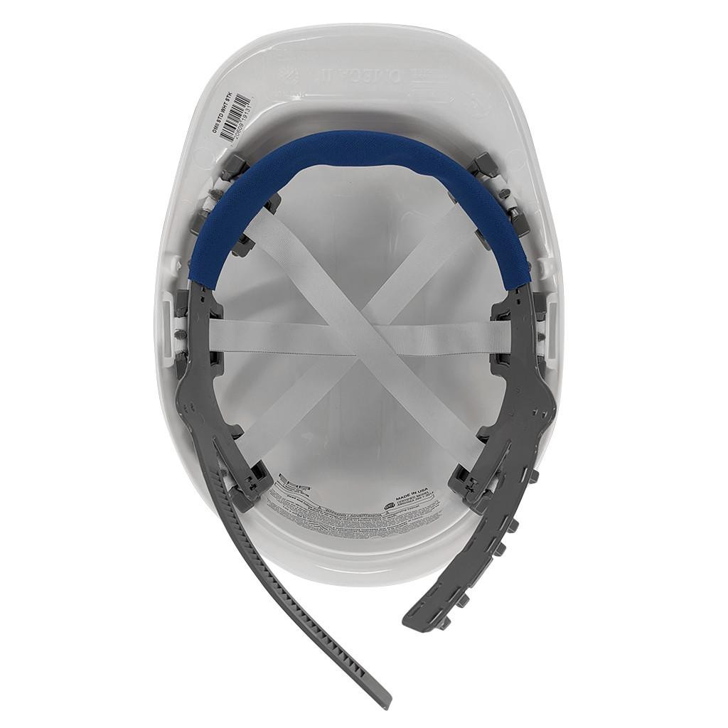 ERB Safety Omega II Cap Hard Hat, 6-Point Slide-Lock Suspension, White ...