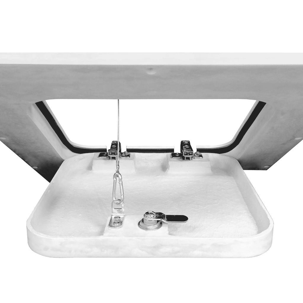 Stealth Hinged Panel w/ Key-Latch, 9in x 9in - Wind-lock