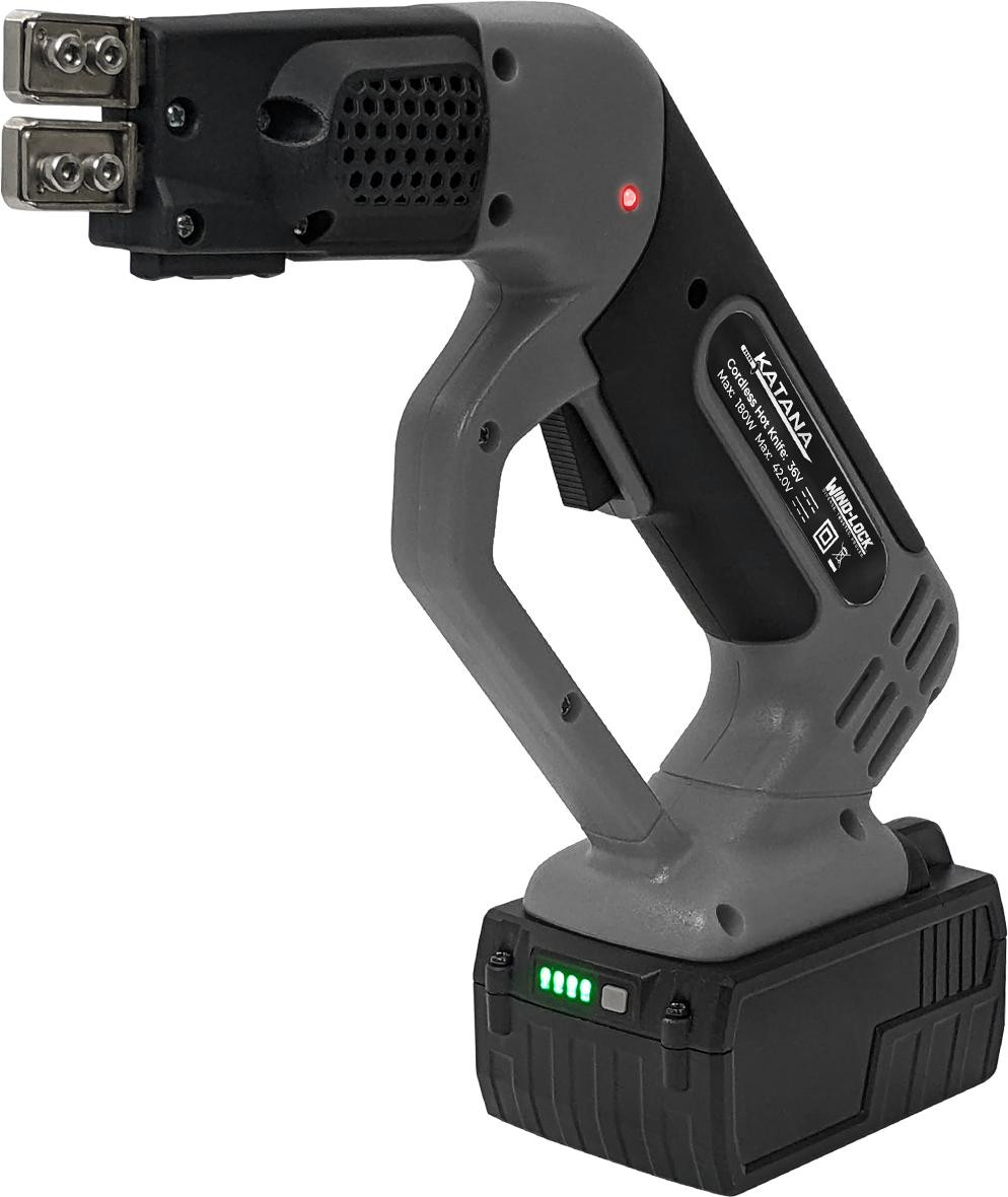 Katana Cordless Hot Knife Kit w/ Rechargeable Battery - Wind-lock