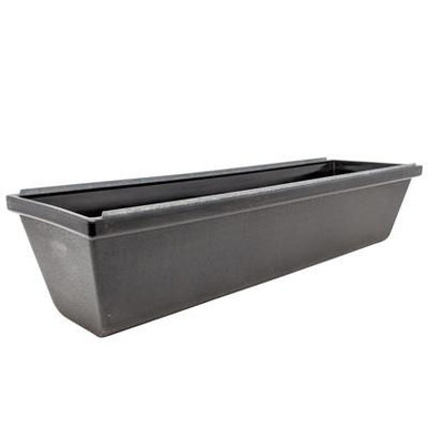 Blue Builder Plastic Mud Pan w/ Countoured Bottom, 14in - Wind-lock