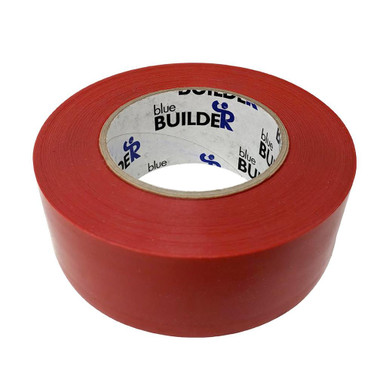 Blue Builder Red Stucco Tape, 2in x 180ft - Wind-lock