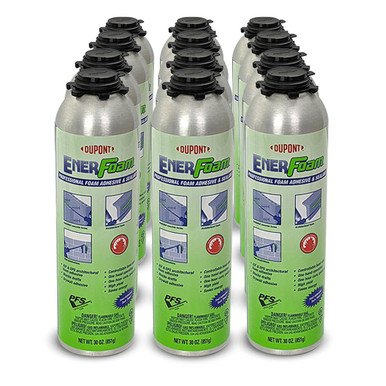 DuPont Enerfoam Gun Foam, 12, 30oz Cans per Case - Wind-lock
