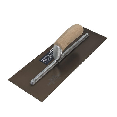 Marshalltown Curry-Style Trowels, Wood Handle, 5in x 14in - Wind-lock