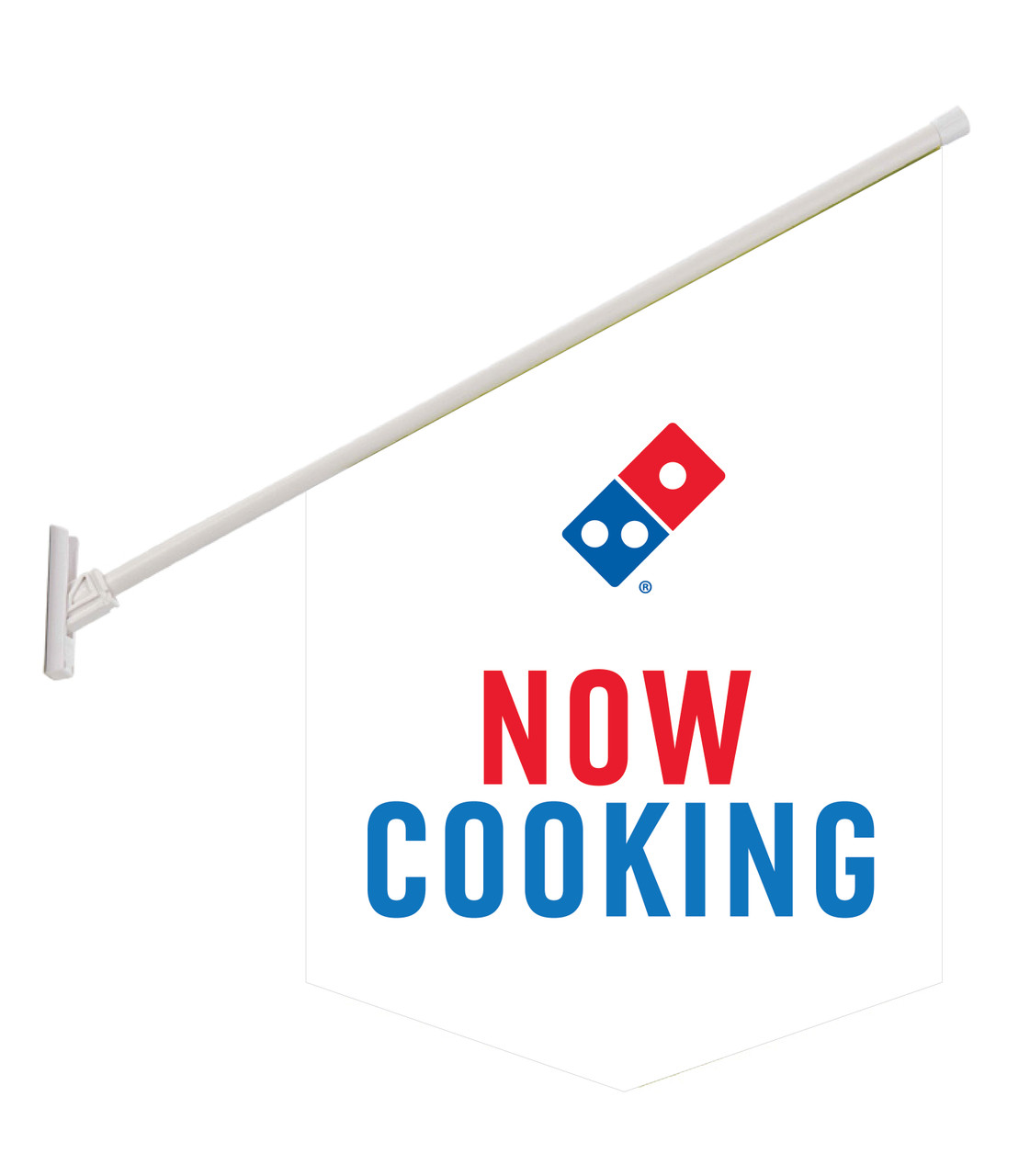 Now Cooking Shopfront Flags - Lloyd Sign Co Dominos Portal
