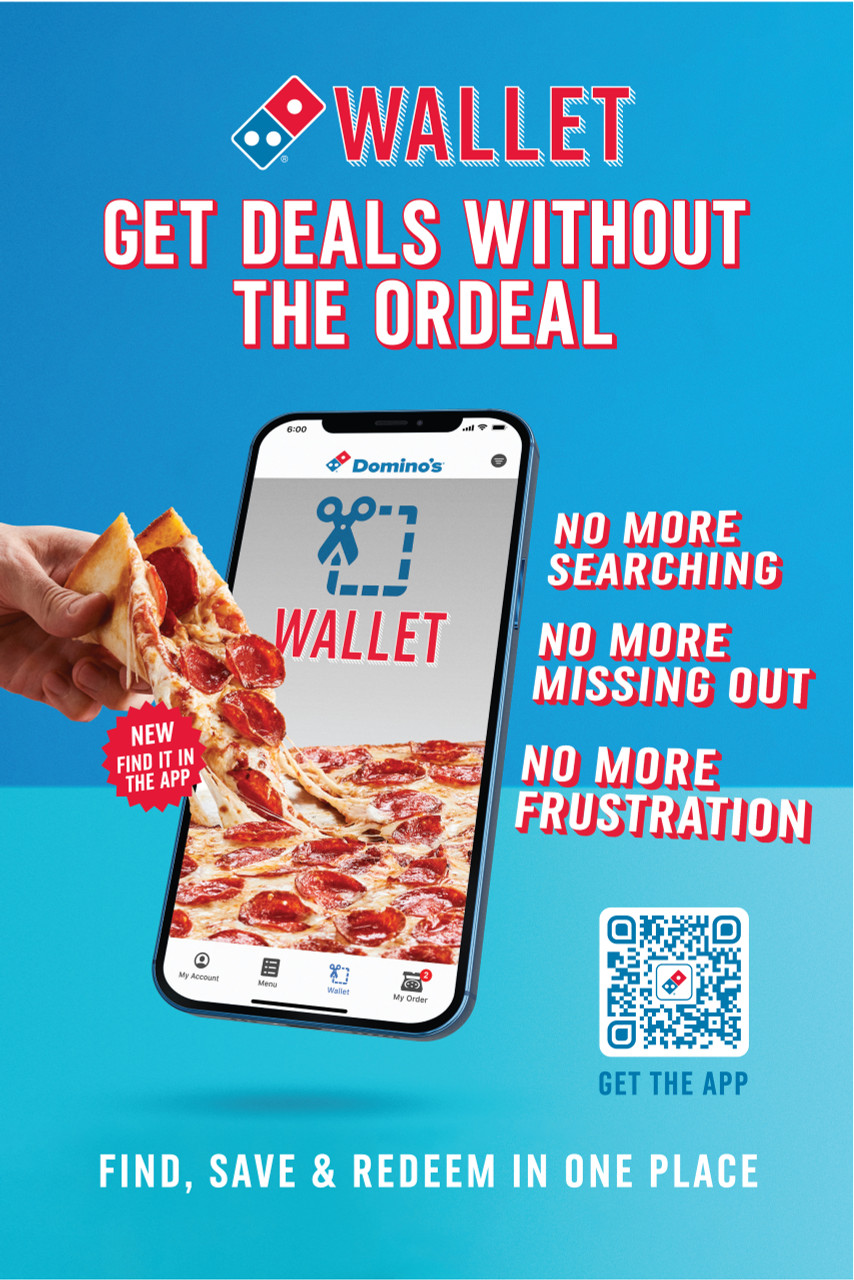 Wallet Deals Window Poster - Lloyd Sign Co Dominos Portal