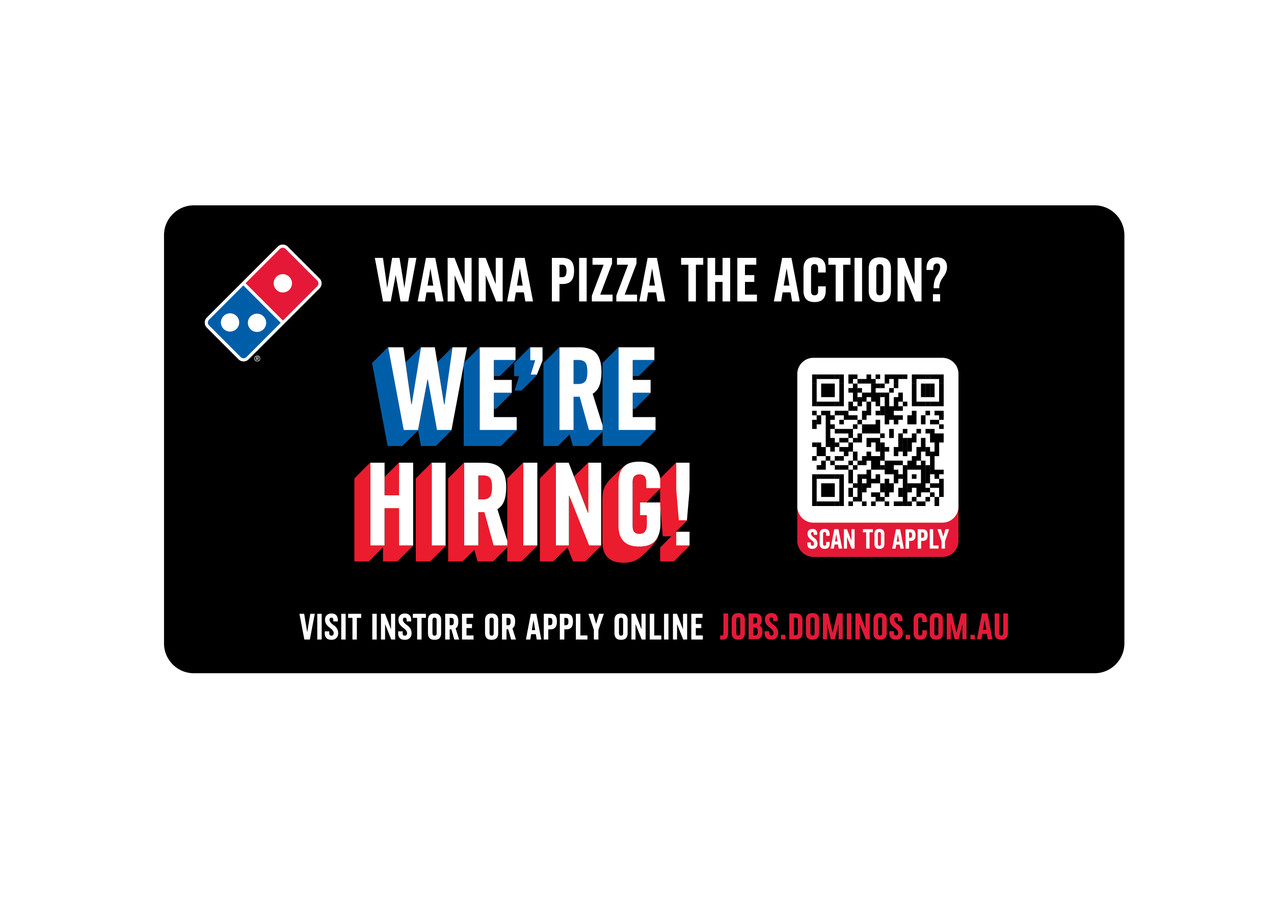 We're Hiring Bumper Sticker - Lloyd Sign Co Dominos Portal