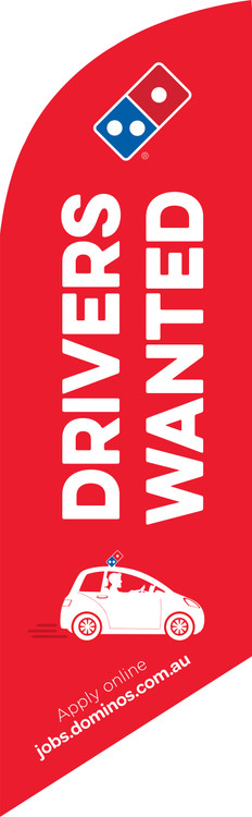 Drivers Wanted - Feather Flag - Lloyd Sign Co Dominos Portal