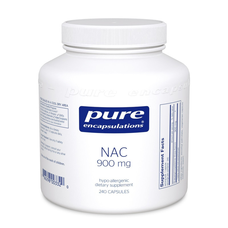 NAC (N- Acetyl- l- Cysteine) 900 mg 120 caps - Pure Encapsulations
