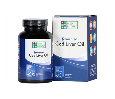 Fermented Cod Liver Oil Capsules, 120 caps - Green Pasture