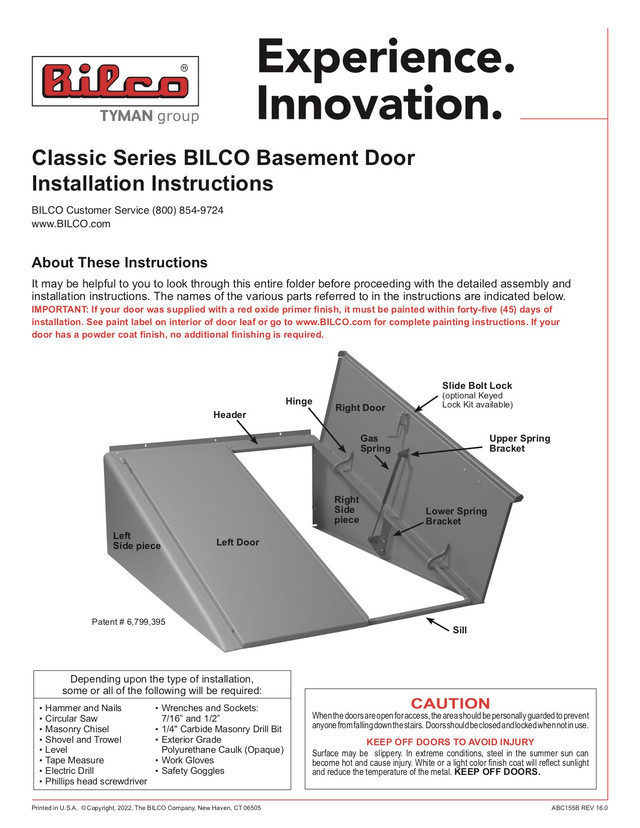 Bilco Classic Series Basement Door | Bilco Bulkhead Door