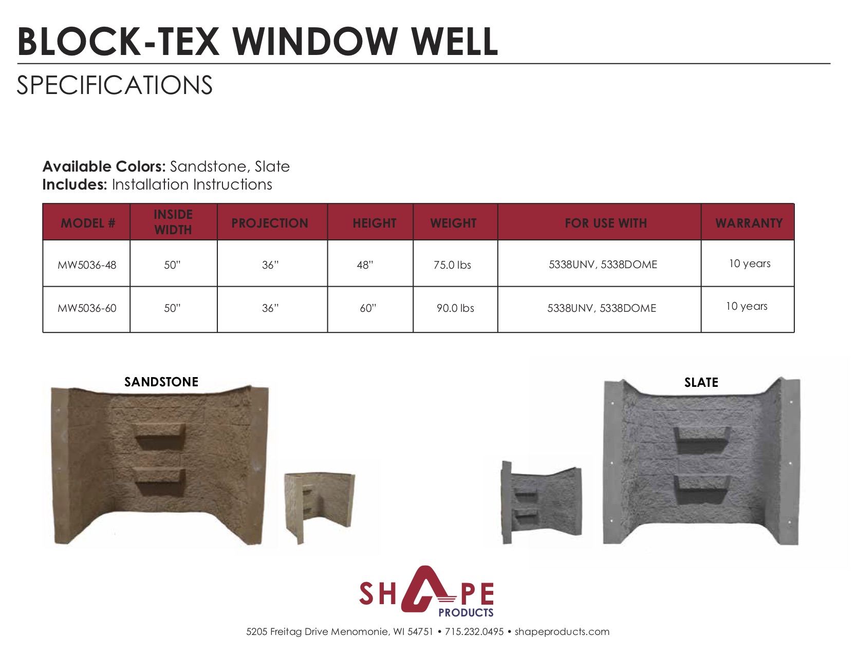 Block Tex Window Well - Free Shipping | Window Well Supply