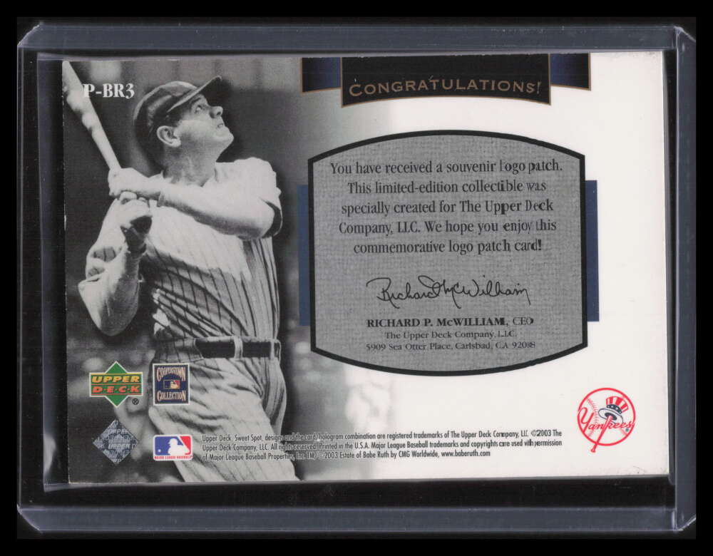SOLD 125363 2003 Sweet Spot Classics Cards br3 Babe Ruth 1927 World ...