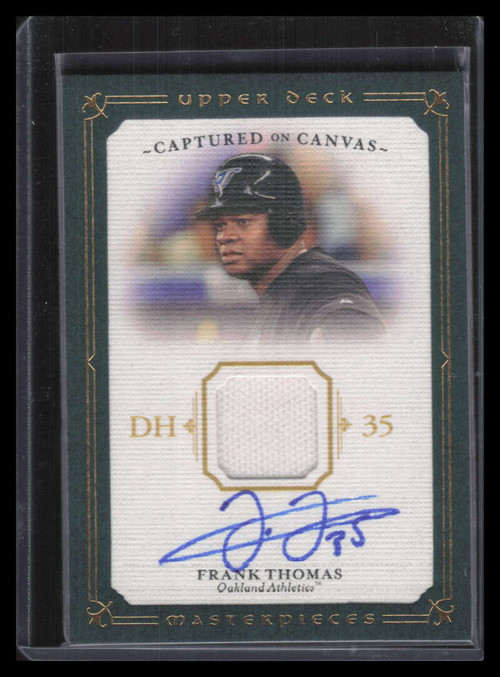 2008 UD Masterpieces Captured on Canvas Autographs FT Frank Thomas ...