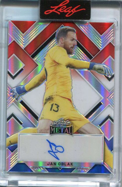 SOLD 140392 2022 Leaf Metal Prismatic Red White Blue bajo1 Jan Oblak ...