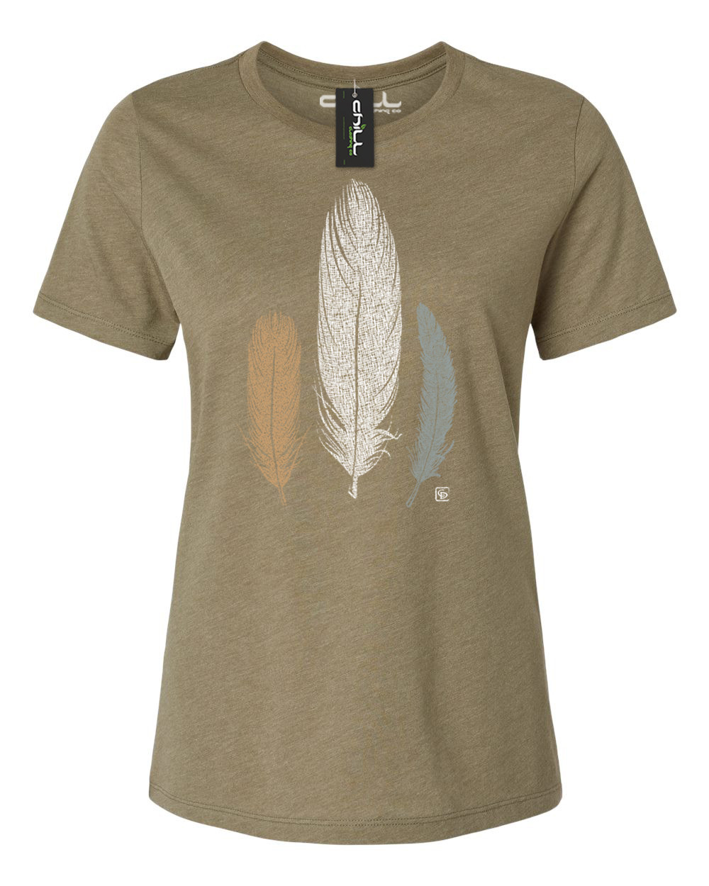 Three Feathers women’s t shirt - Chill Clothing Company