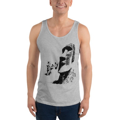 Easter Island Moai Unisex Tank Top - Chill Clothing Company