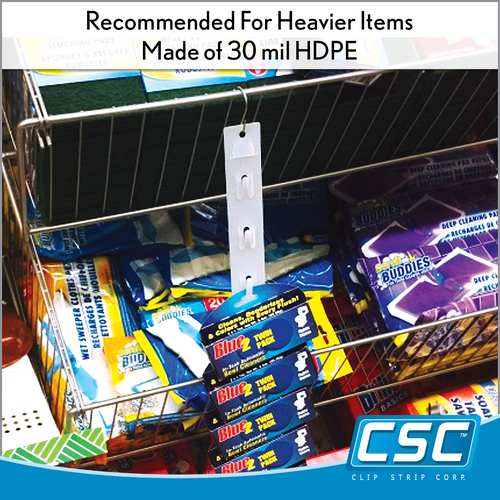 Clip Strip® Brand Econo Strips™ Heavy Duty, 12 Hooks, 23" Long, Without ...