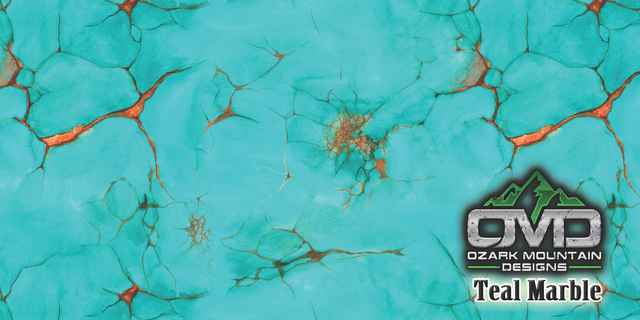 Teal Marble - Ozark Mountain Designs