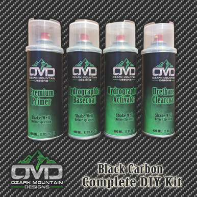 Hydrographics Aerosol DIY Dip kit - Black Carbon - Ozark Mountain Designs