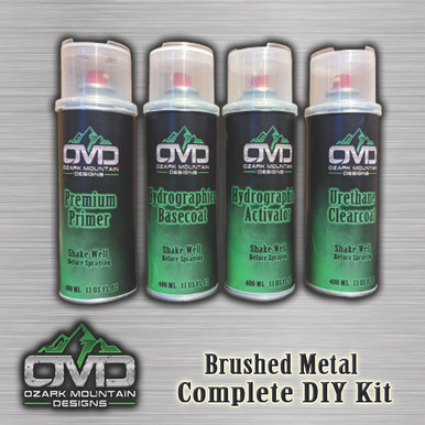 Hydrographics Aerosol DIY Dip kit - Brushed Metal - Ozark Mountain Designs