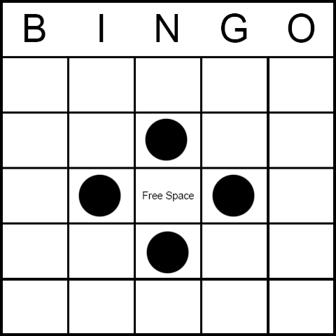 Bingo Game Pattern - Small Diamond