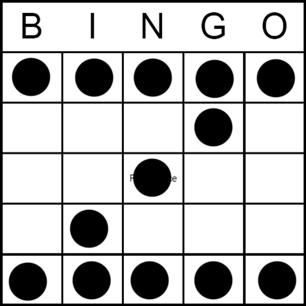 Bingo Game Pattern Letter Z bingo-game-pattern-letter-z
