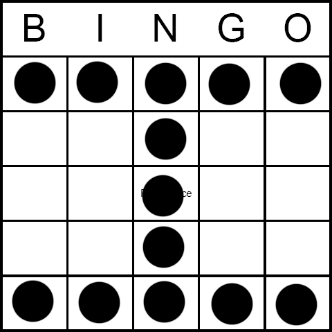 Bingo Game Patterns - Page 1 - Jackpot Bingo Supplies