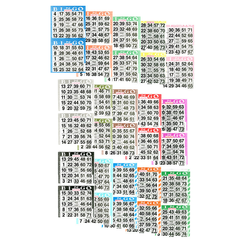 American Games Bingo Paper Game Cards - 2 cards - 15 sheets - 50 books ...