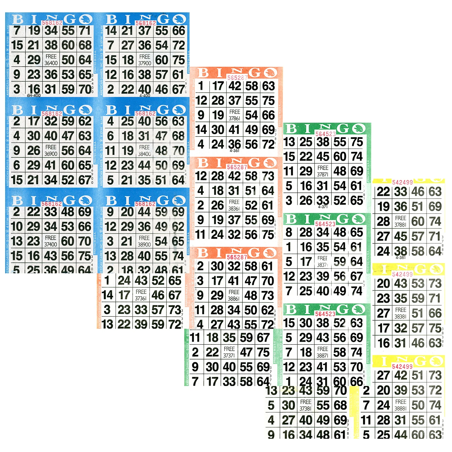 Printable Bingo Playing Cards