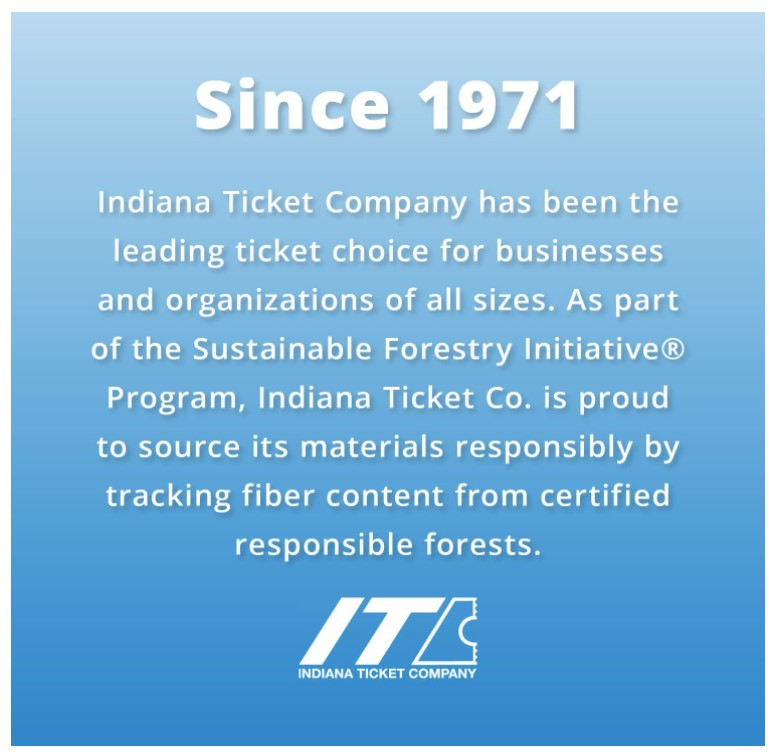 Indiana Ticket - Orange Double Roll Raffle Tickets - 2,000 Sequentially ...
