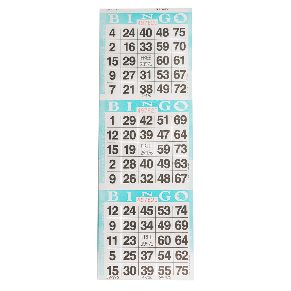 Bingo Cards - Paper Bingo Cards - Bingo Paper - 3 Cards - Page 1 ...