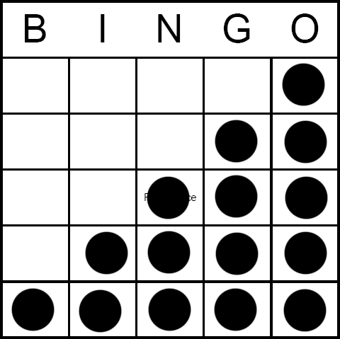Bingo Game Pattern Christmas Tree Bingo Game Pattern Christmas Tree