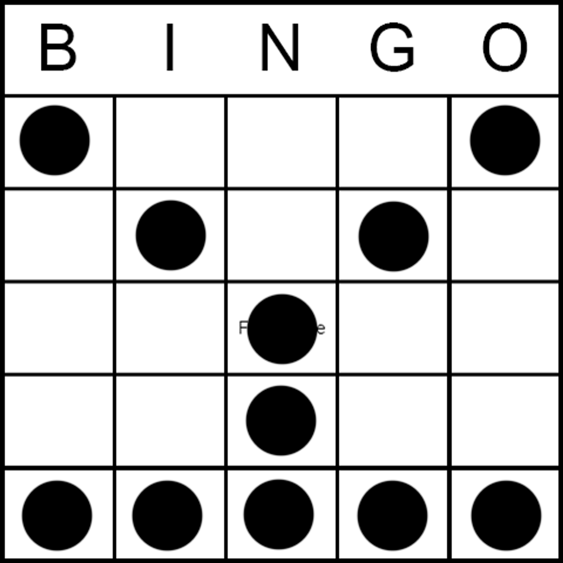 Bingo Game Patterns - Page 1 - Jackpot Bingo Supplies