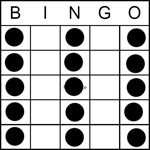 Bingo Equipment - Bingo Game Patterns - Page 1 - Jackpot Bingo Supplies