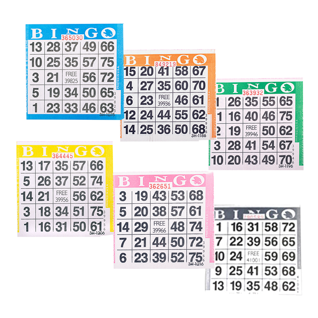 Bingo Cards - Paper Bingo Cards - Page 1 - Jackpot Bingo Supplies