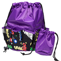 Bingo Bag and Coin Purse Set - Lucky Print Design - Adjustable Shoulder ...