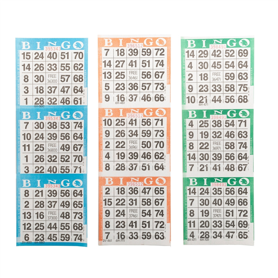 Bingo Cards - Paper Bingo Cards - Page 1 - Jackpot Bingo Supplies