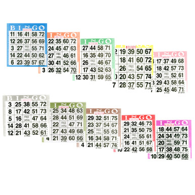 American Games Bingo Paper Game Cards - 1 card - 10 sheets - 100 books ...