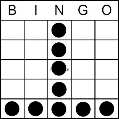 Bingo Game Pattern - Top or Bottom