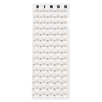 Plastic Bingo Masterboard - 6.75 inches by 17 inches